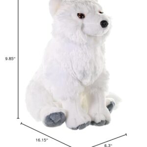 Wild Republic Arctic Fox Plush, Stuffed Animal, Plush Toy, Gifts for Kids, Cuddlekins 12 Inches