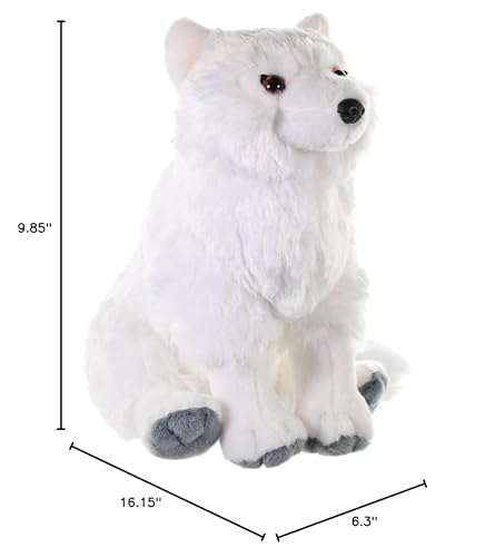 Wild Republic Arctic Fox Plush, Stuffed Animal, Plush Toy, Gifts for Kids, Cuddlekins 12 Inches