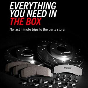 Power Stop K704-26 Front Z26 Carbon Fiber Brake Pads with Drilled & Slotted Brake Rotors Kit For Acura Integra, Acura Legend, Acura RL, Acura TL, CR-V, Odyssey, Prelude, Oasis [Model Specific]