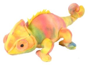 wild republic chameleon plush, stuffed animal, plush toy, gifts for kids, cuddlekins 8 inches , yellow