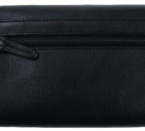 Visconti Heritage -35 Soft Leather Large Ladies Purse Wallet (Black)