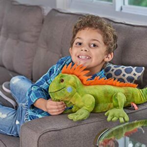 Wild Republic Iguana Plush, Stuffed Animal, Plush Toy, Kids Gifts, Cuddlekins, 15 Inches, Multi (12905)