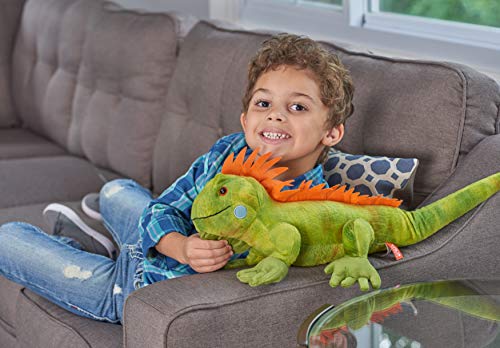 Wild Republic Iguana Plush, Stuffed Animal, Plush Toy, Kids Gifts, Cuddlekins, 15 Inches, Multi (12905)