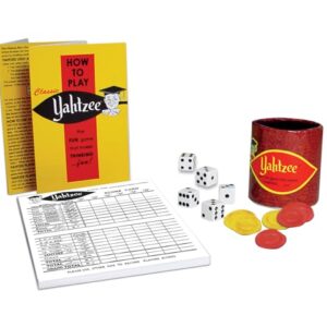 Classic Yahtzee with Retro Artwork, An Exciting Game Of Skill And Chance with Original Components, by Winning Moves Games USA, for Ages 8 and Up, 2 or More Players (1167)