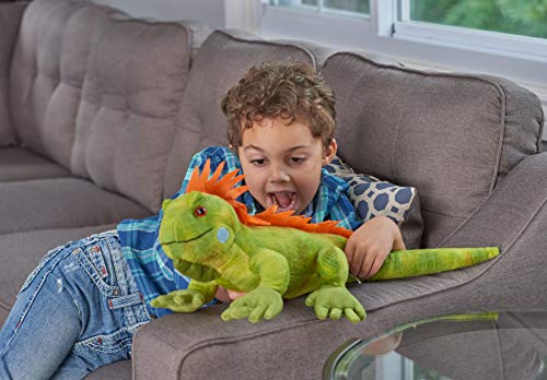 Wild Republic Iguana Plush, Stuffed Animal, Plush Toy, Kids Gifts, Cuddlekins, 15 Inches, Multi (12905)