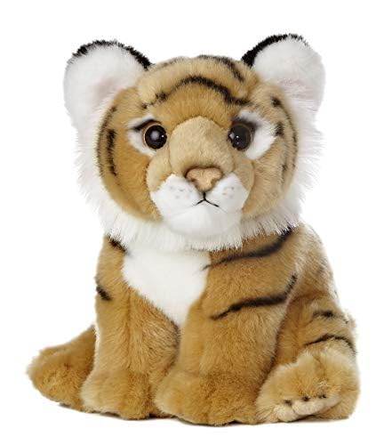 Aurora® Adorable Miyoni® Tots Bengal Tiger Cub Stuffed Animal - Lifelike Detail - Cherished Companionship - Brown 10 Inches