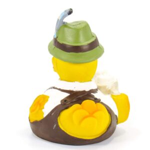 Octoberfest German Beer Rubber Duck Bath Toy | All Natural, Organic, Eco Friendly, Squeaker | Imported from Barcelona, Spain