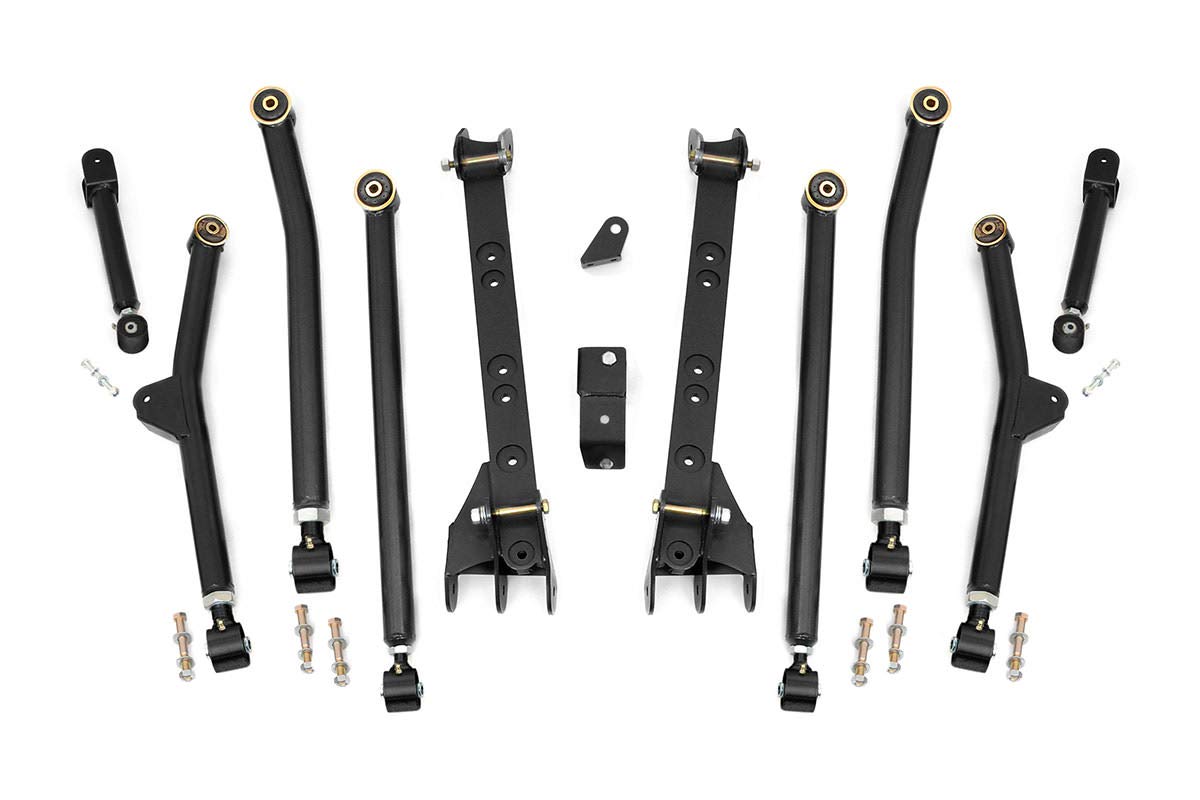 Rough Country Long Arm Upgrade Kit for 97-06 Jeep Wrangler TJ | 4-6" - 66300U