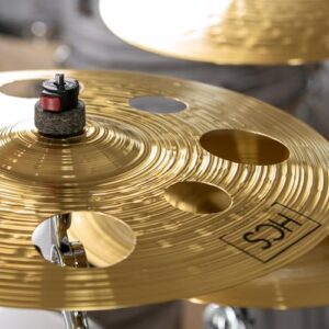 Meinl 16” Trash Crash Cymbal with Holes – HCS Traditional Finish Brass for Drum Set, Made In Germany, 2-YEAR WARRANTY (HCS16TRC)