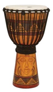 toca todj-12tm origins series rope tuned wood 12-inch djembe - tribal mask