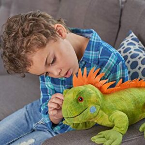 Wild Republic Iguana Plush, Stuffed Animal, Plush Toy, Kids Gifts, Cuddlekins, 15 Inches, Multi (12905)