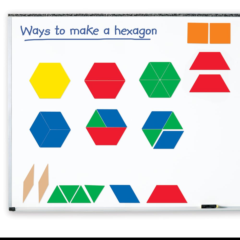 Learning Resources Giant Magnetic Pattern Blocks,6 W in