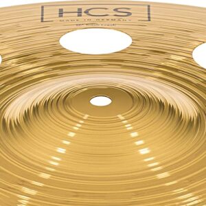 Meinl 16” Trash Crash Cymbal with Holes – HCS Traditional Finish Brass for Drum Set, Made In Germany, 2-YEAR WARRANTY (HCS16TRC)