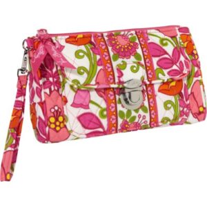 vera bradley pushlock wristlet (lilli bell)