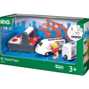 BRIO Remote Control Travel Train - Kids Toy with Light and Sound Features | Battery Operated | Compatible with Wooden Railway Tracks | Perfect for Toddlers Age 3+