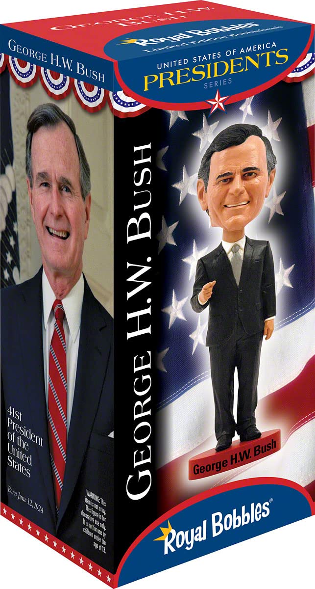 Royal Bobbles George H. W. Bush 41st President of The United States Collectible Bobblehead Statue