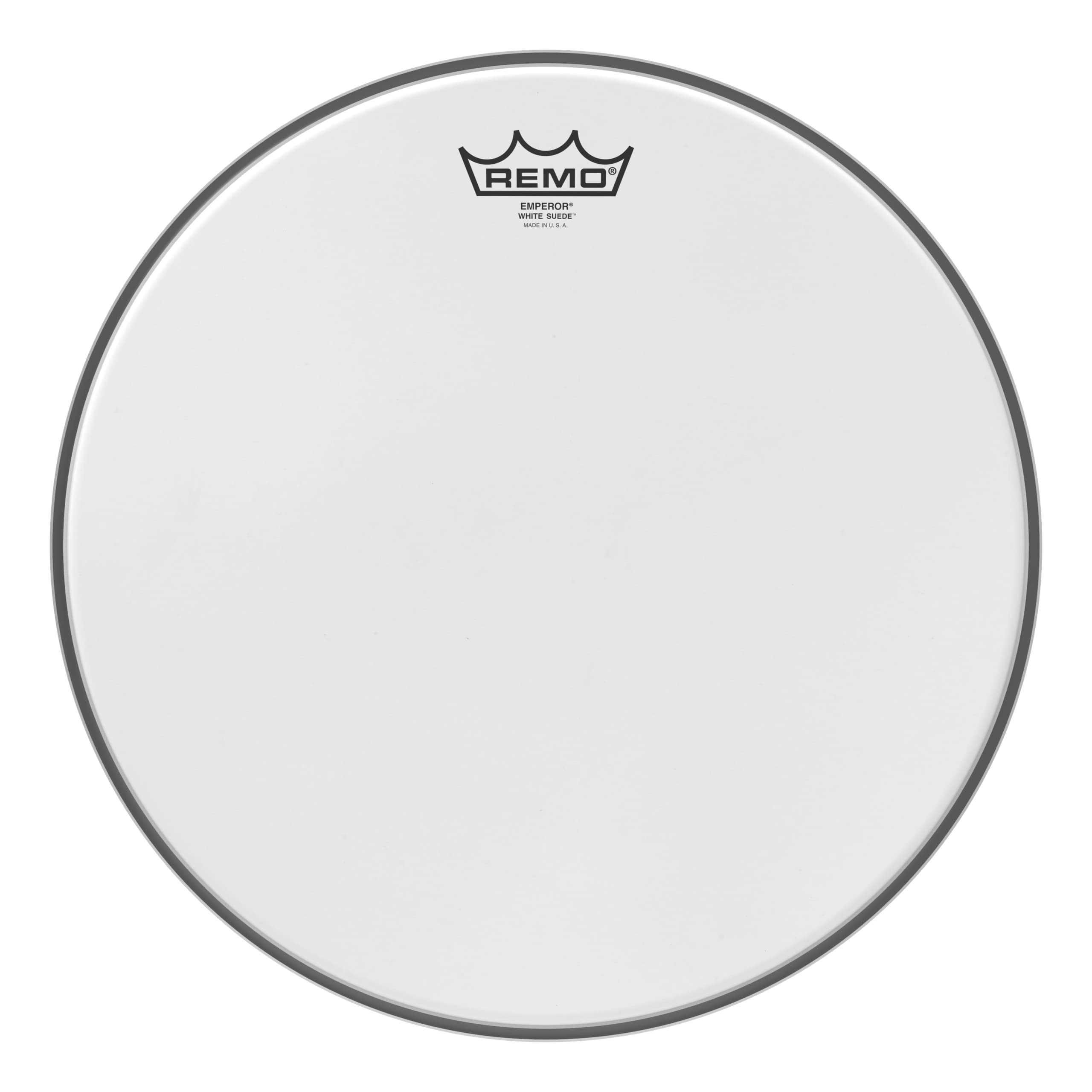 Remo BE0814-WS White Suede Emperor Drum Head - 14-Inch