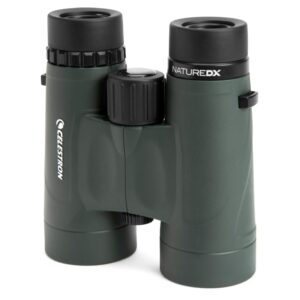 Celestron – Nature DX 10x42 Binoculars – Outdoor and Birding Binocular – Fully Multi-Coated with BaK-4 Prisms – Rubber Armored – Fog & Waterproof Binoculars – Top Pick Optics