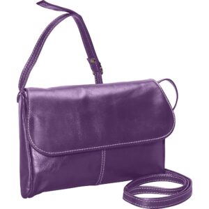 david king & co. florentine flap front handbag 3521, purple, one size