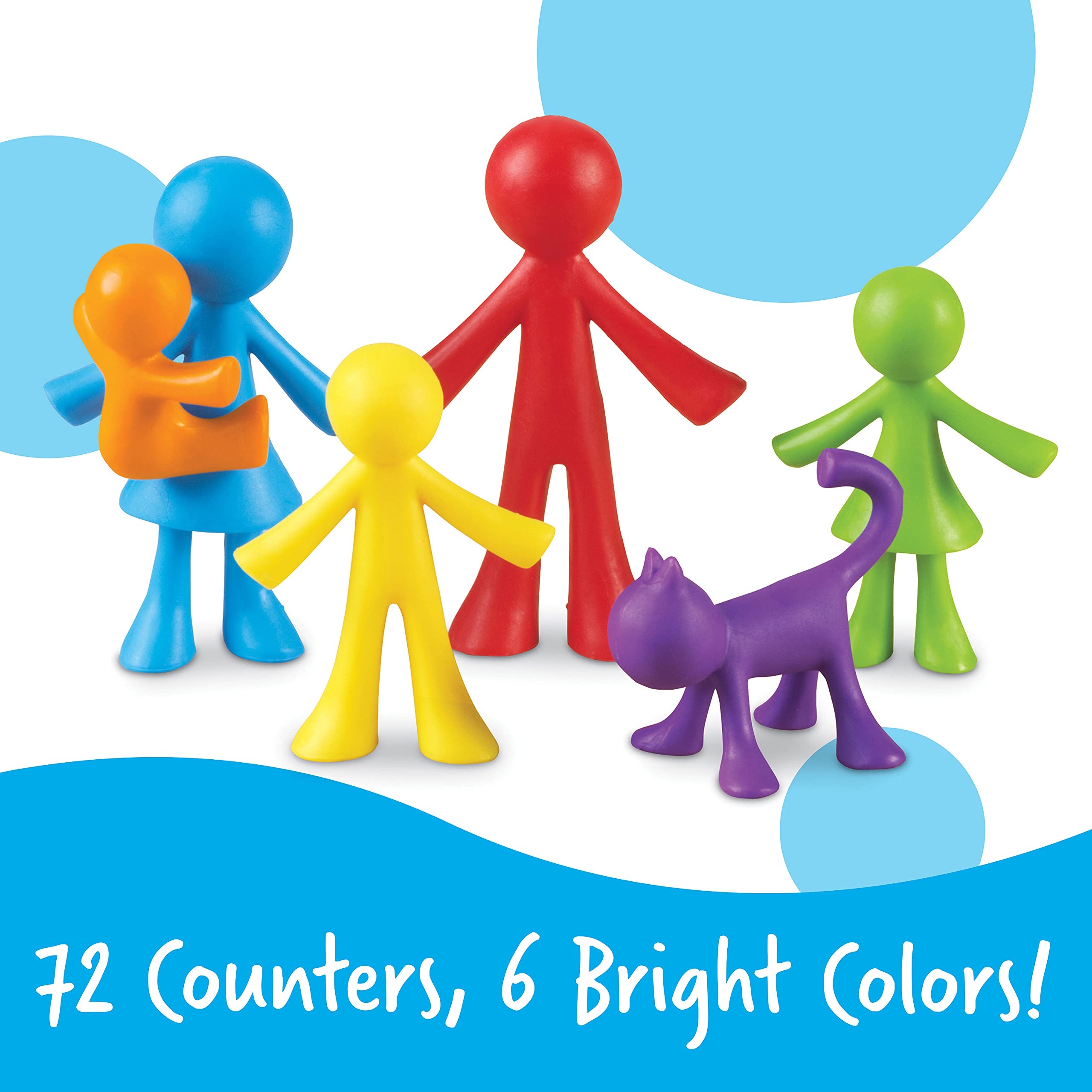 Learning Resources All About Me Family Counters, Set of 72, Ages 3+, SEL, Sensory Skills,Color Recognition