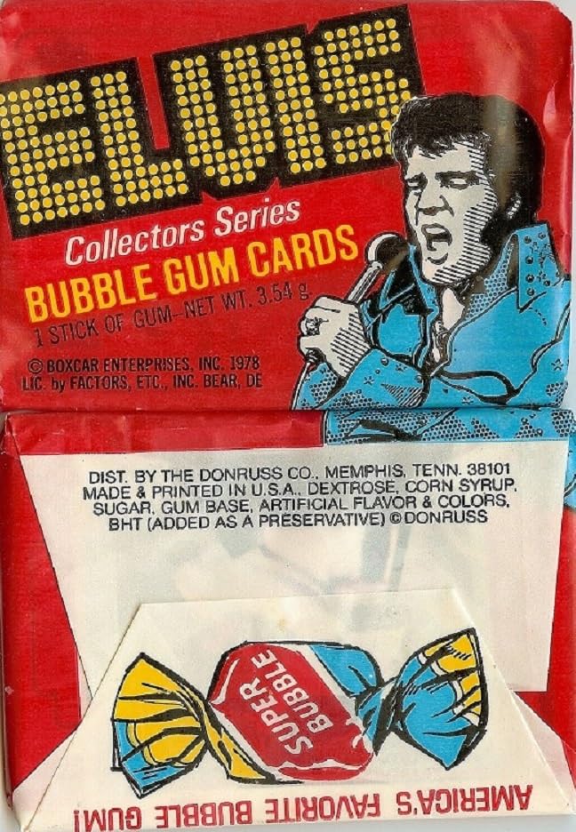 1978 Elvis Presley Unopened Trading Card Pack