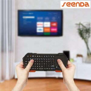 Mini Wireless Keyboard with Touchpad for Smart TV Projector Compatible with Android iOS Windows