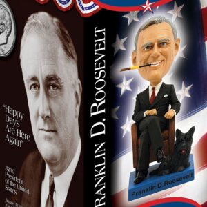 Royal Bobbles Franklin Delano Roosevelt 32nd President of The United States Collectible Bobblehead Statue