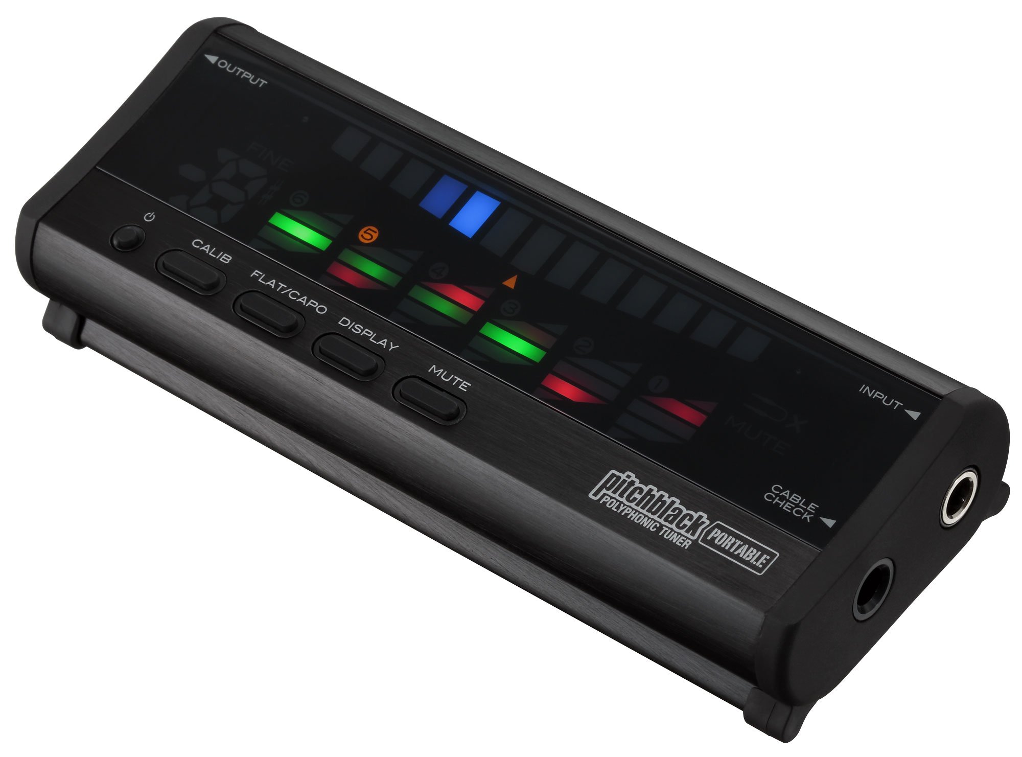 Korg Pitchblack Poly Portable Tuner, Black