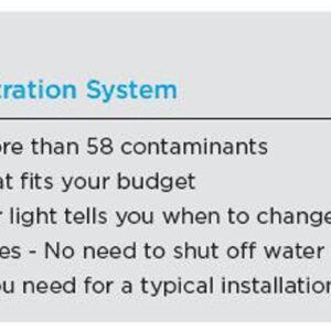 EcoPure ECOP20 Dual Stage Undersink Water Filtration System, 1 Count (Pack of 1), White