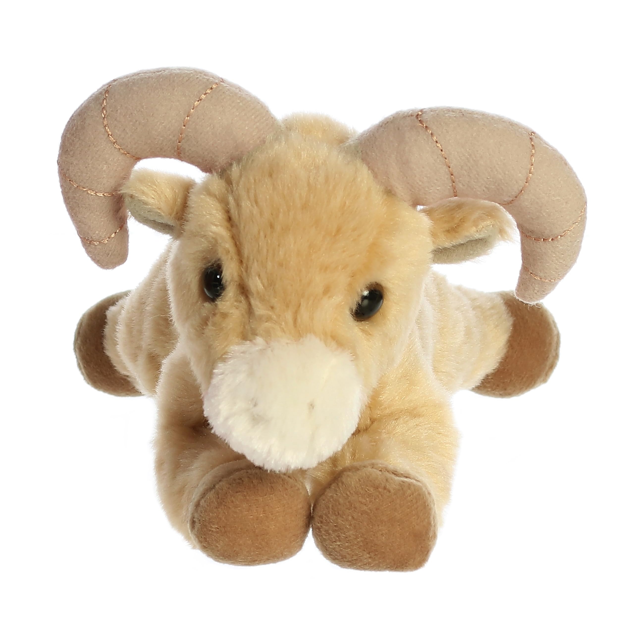 Aurora® Adorable Mini Flopsie™ Big Horn Sheep™ Stuffed Animal - Playful Ease - Timeless Companions - Brown 8 Inches