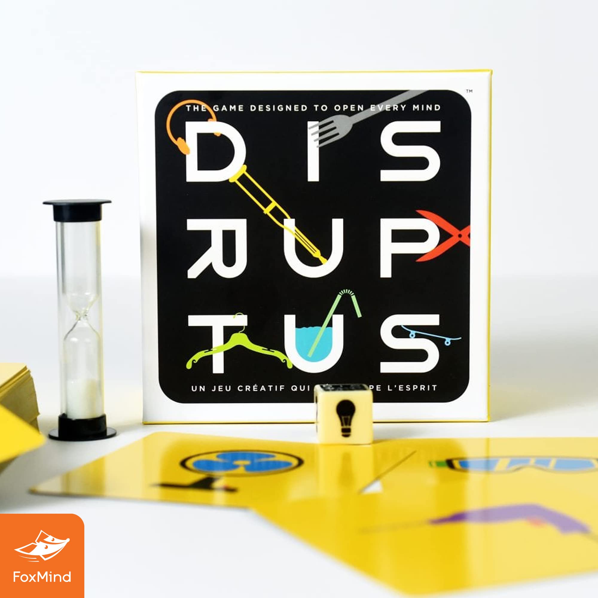 Foxmind, Disruptus, Mind Card Dice Game, Fun and Exciting Activity for Family and Friends