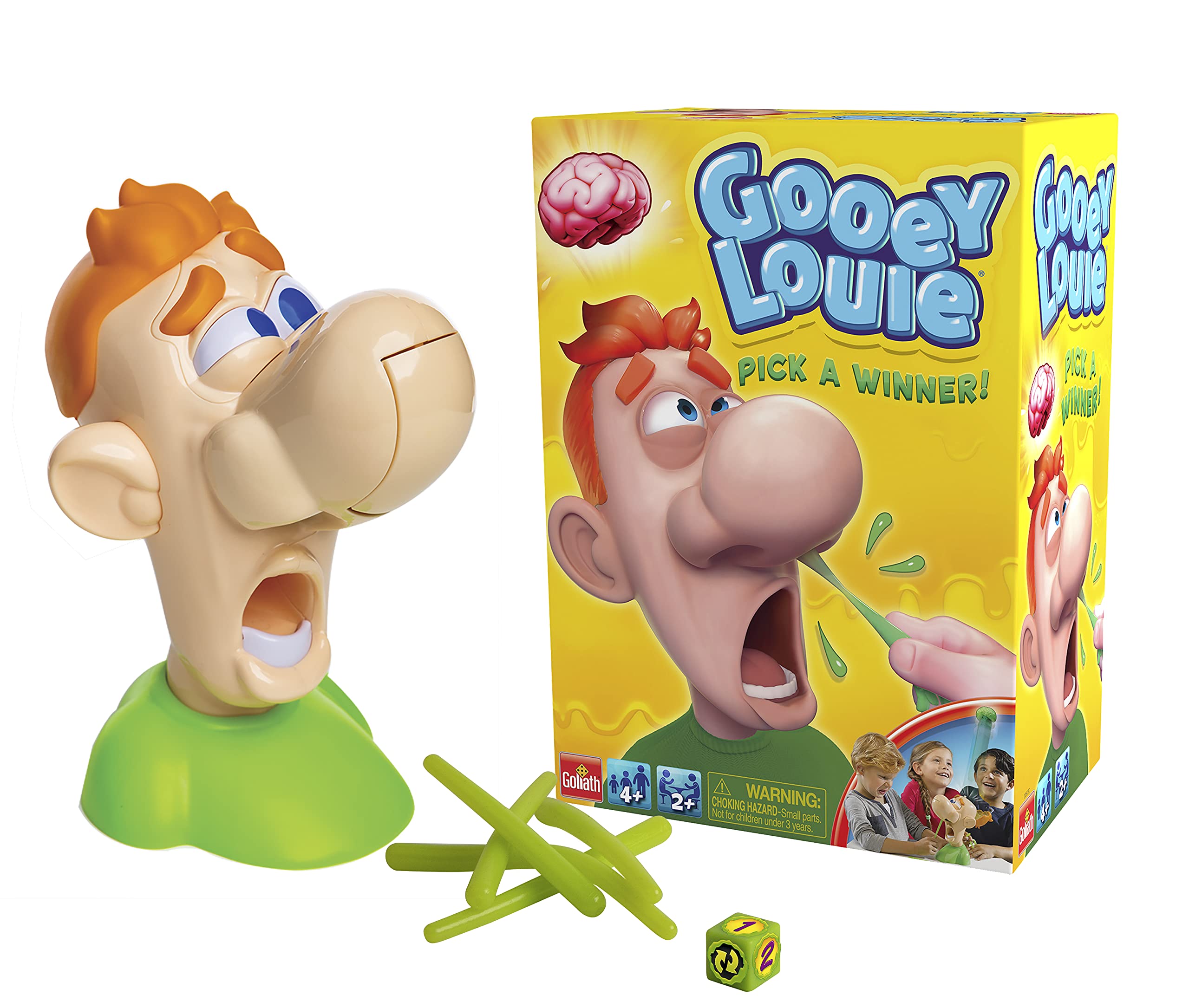 Goliath Gooey Louie - Pull The Gooey Boogers Out Until His Head Pops Open Game, Green