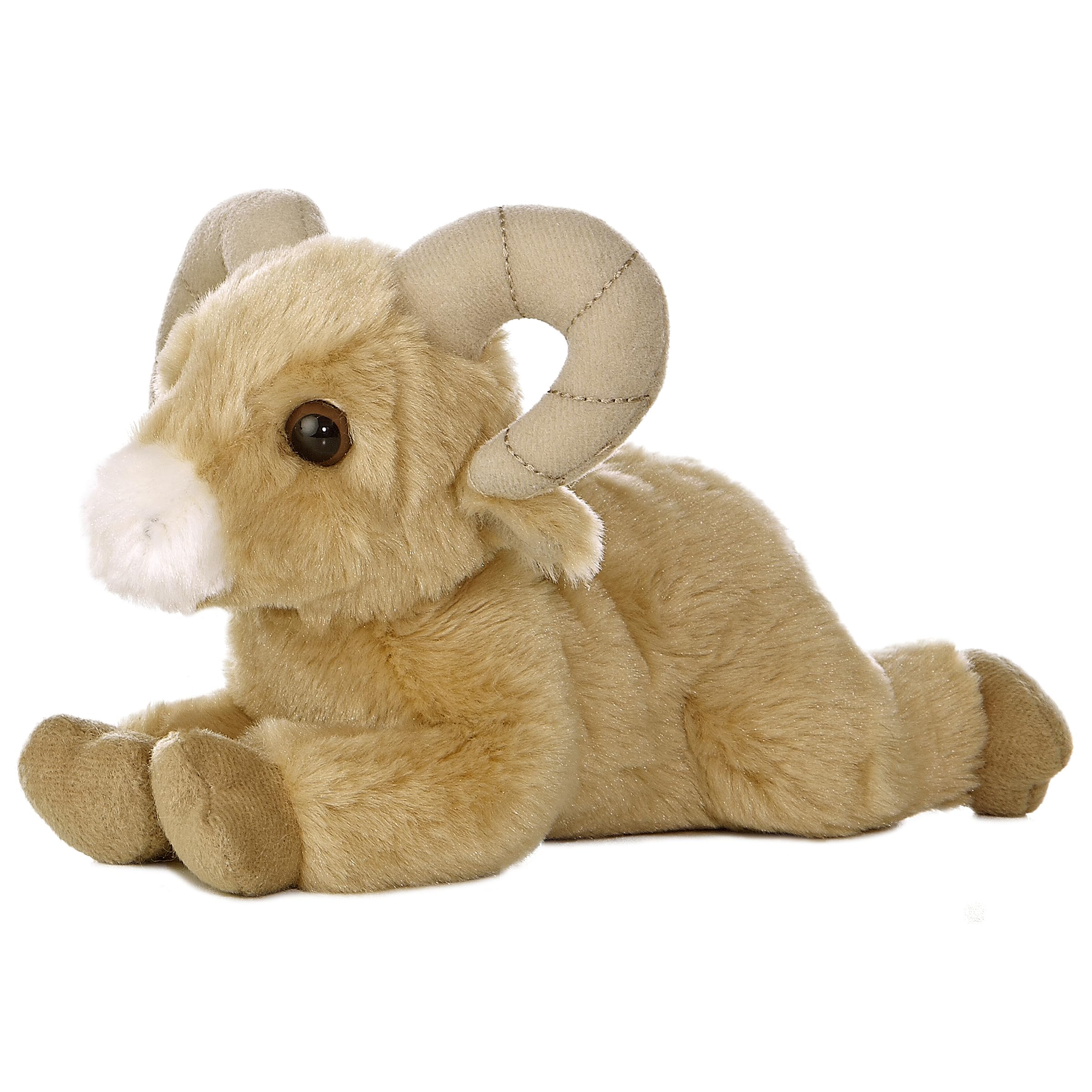 Aurora® Adorable Mini Flopsie™ Big Horn Sheep™ Stuffed Animal - Playful Ease - Timeless Companions - Brown 8 Inches