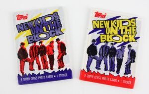 two packs of new kids on the block trading cards nkotb 1989