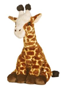 aurora® adventurous destination nation™ giraffe stuffed animal - global exploration - learning fun - brown 15 inches