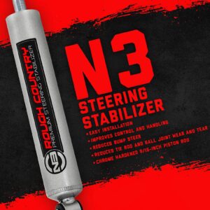 Rough Country N3 Steering Stabilizer for 94-01 Ram 1500/2500/3500 2WD - 8738730