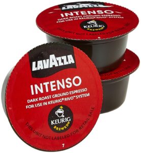 lavazza intenso, espresso 18 packs of .26oz for keurig rivo systems