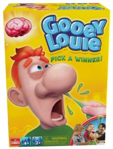 goliath gooey louie - pull the gooey boogers out until his head pops open game, green