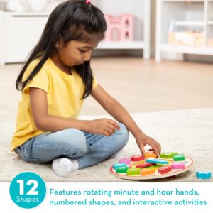 Melissa & Doug Shape Sorting Clock - Wooden Educational Toy