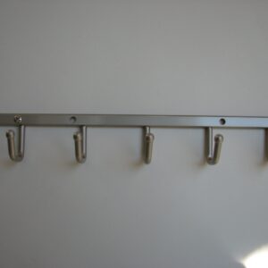 Wall Mount Stationary Belt Rack / Necklace Organizer, Satin Nickel 12"