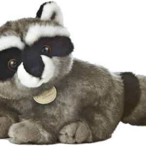 Aurora® Adorable Miyoni® Raccoon Stuffed Animal - Lifelike Detail - Cherished Companionship - Gray 10 Inches