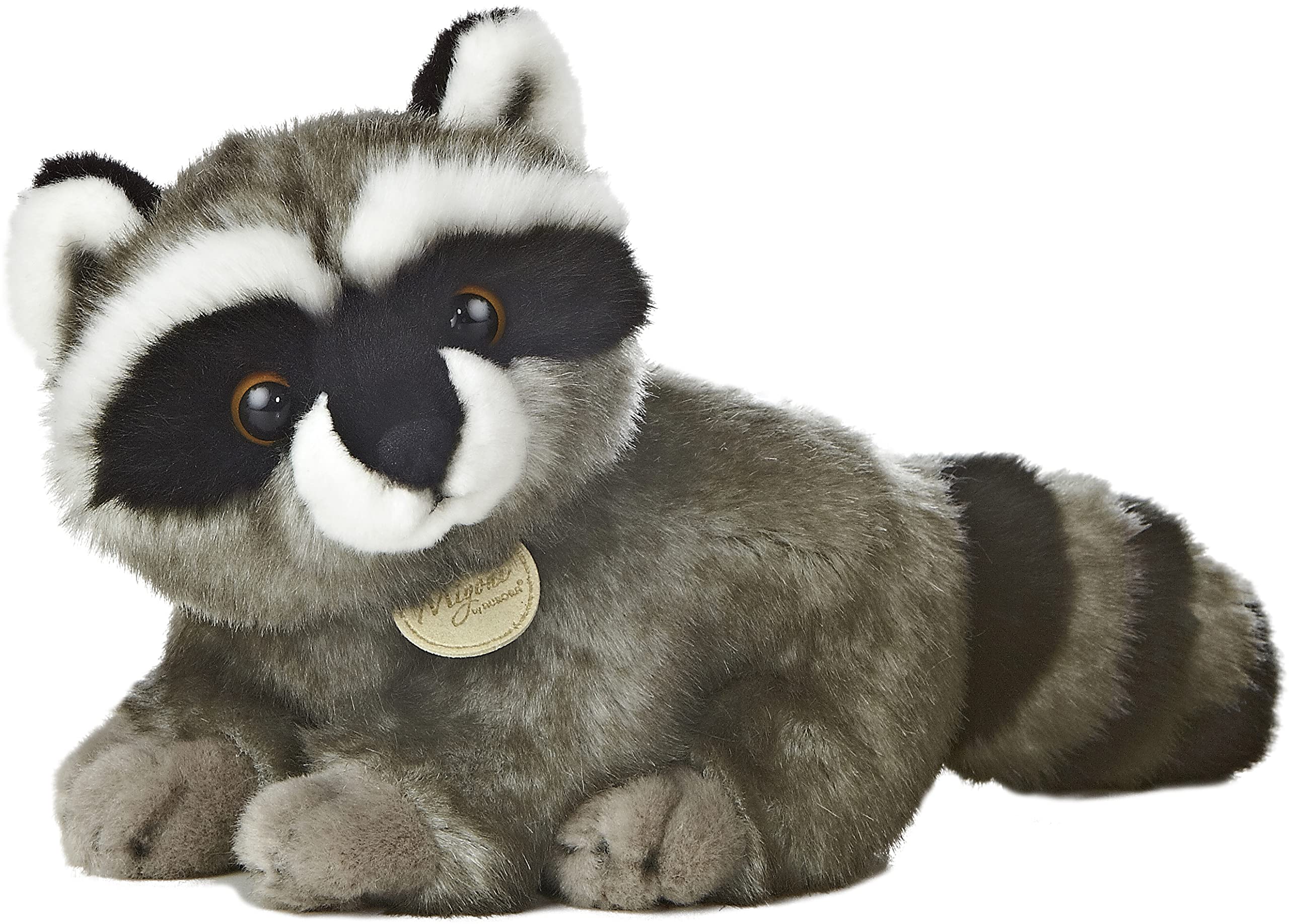 Aurora® Adorable Miyoni® Raccoon Stuffed Animal - Lifelike Detail - Cherished Companionship - Gray 10 Inches