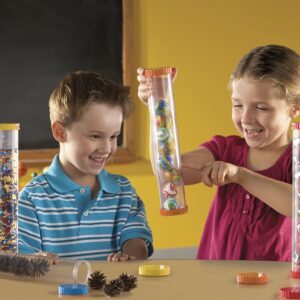 Learning Resources Primary Science Sensory Tubes - Set of 4 Tubes, Ages 2+ Science Toys for Kids, STEM Toys, Fine Motor and Sensory Toys