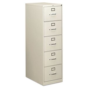 hon 315cpq five-drawer, full-suspension file, legal size, 26-1/2-inch d, gray