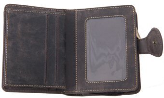 Visconti Hunter 715 Mens Bifold Wallet with Zippered Coin Purse in Oil Leather (Brown)