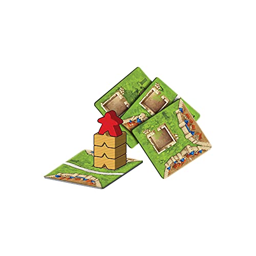 Carcassonne The Tower Board Game EXPANSION - Reach for the Skies in a New Dimension! Medieval Strategy Game for Kids and Adults, Ages 7+, 2-6 Players, 45 Minute Playtime, Made by Z-Man Games