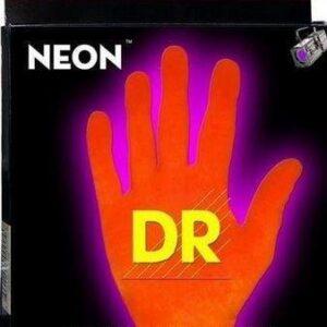 DR Strings Hi-Def NEON Orange Coated Medium 7-String Electric Guitar Strings (10-56)