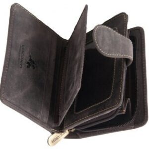 Visconti Hunter 715 Mens Bifold Wallet with Zippered Coin Purse in Oil Leather (Brown)