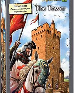 Carcassonne The Tower Board Game EXPANSION - Reach for the Skies in a New Dimension! Medieval Strategy Game for Kids and Adults, Ages 7+, 2-6 Players, 45 Minute Playtime, Made by Z-Man Games