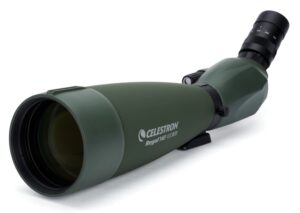 celestron regal m2 100ed spotting scope – ed glass for hunting, birding and outdoor actvities – phase and dielectric coated bak-4 prism – fully multi-coated optics – dual focus – 22-67x zoom eyepiece